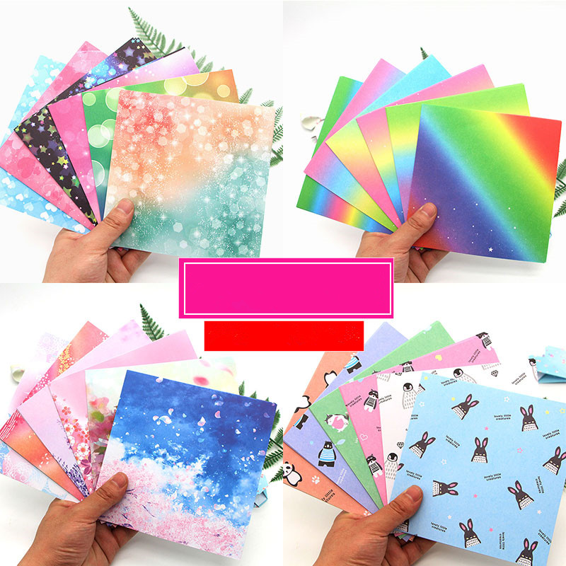 Decorative Floral Square Origami Craft Paper
